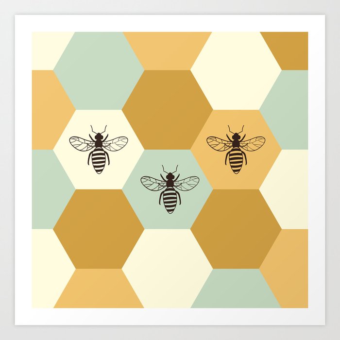 Beehive Art Print by caligrafica | Society6