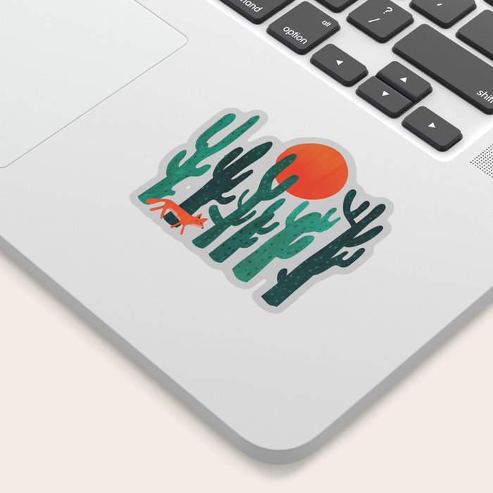 Desert fox Sticker by budikwan | Society6